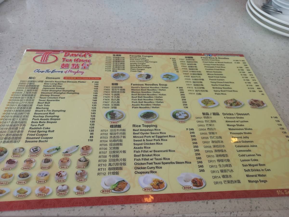 Menu at Davids Tea House - Restaurant (Quirino, Novaliches), Quezon City