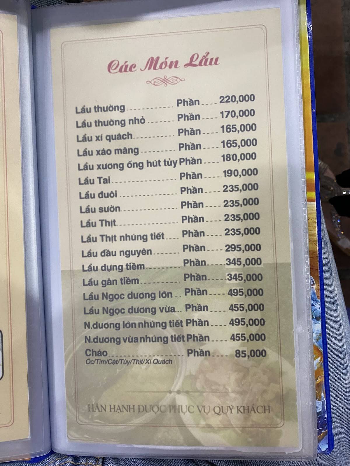 Menu at Dê Tươi Bạn Tôi - Chi Nhánh 8 restaurant, Ho Chi Minh City