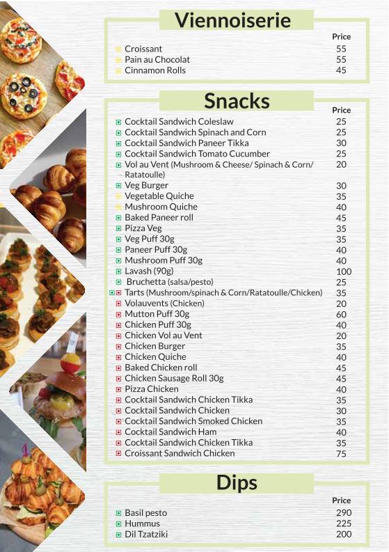 Menu at Defence Bakery Since 1962 BISTRO Gurugram, Gurugram