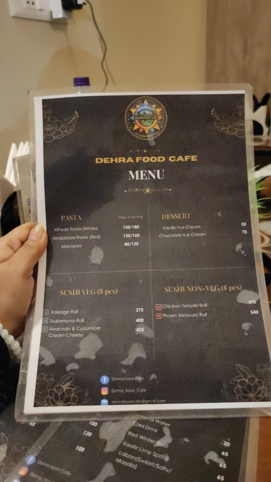 Menu at Dehra Food Cafe, Dehradun
