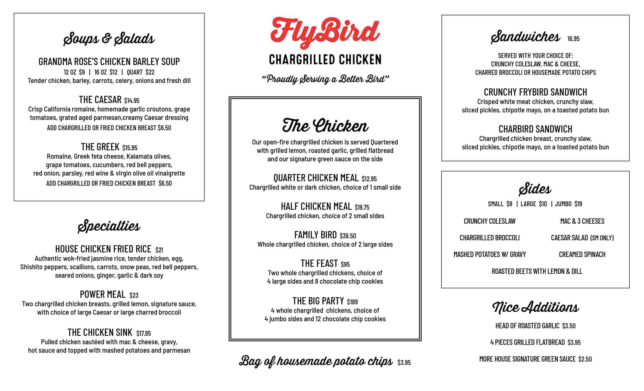 Menu at FlyBird pub & bar, Delray Beach