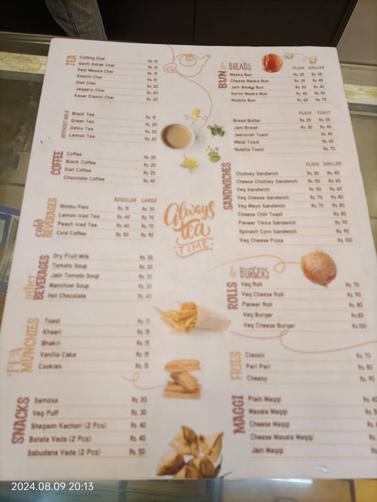 Menu at Desire Instant Chai, Mumbai, A-7