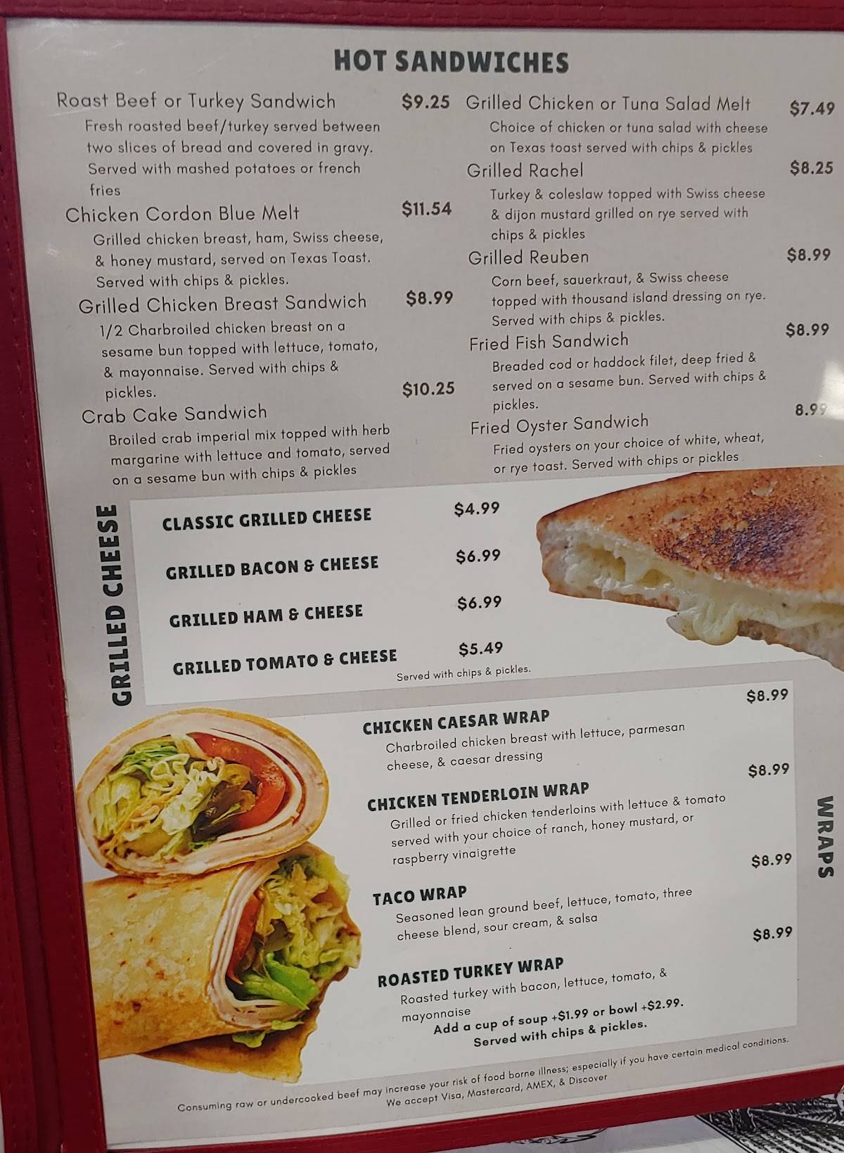 Menu at Country Table Restaurant, Mount Joy
