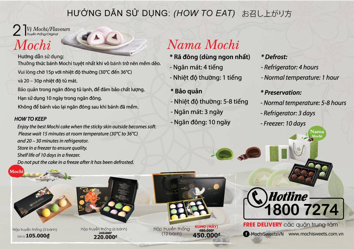 Menu at Mochi Sweets - Crescent Mall HCM desserts, Ho Chi Minh City ...