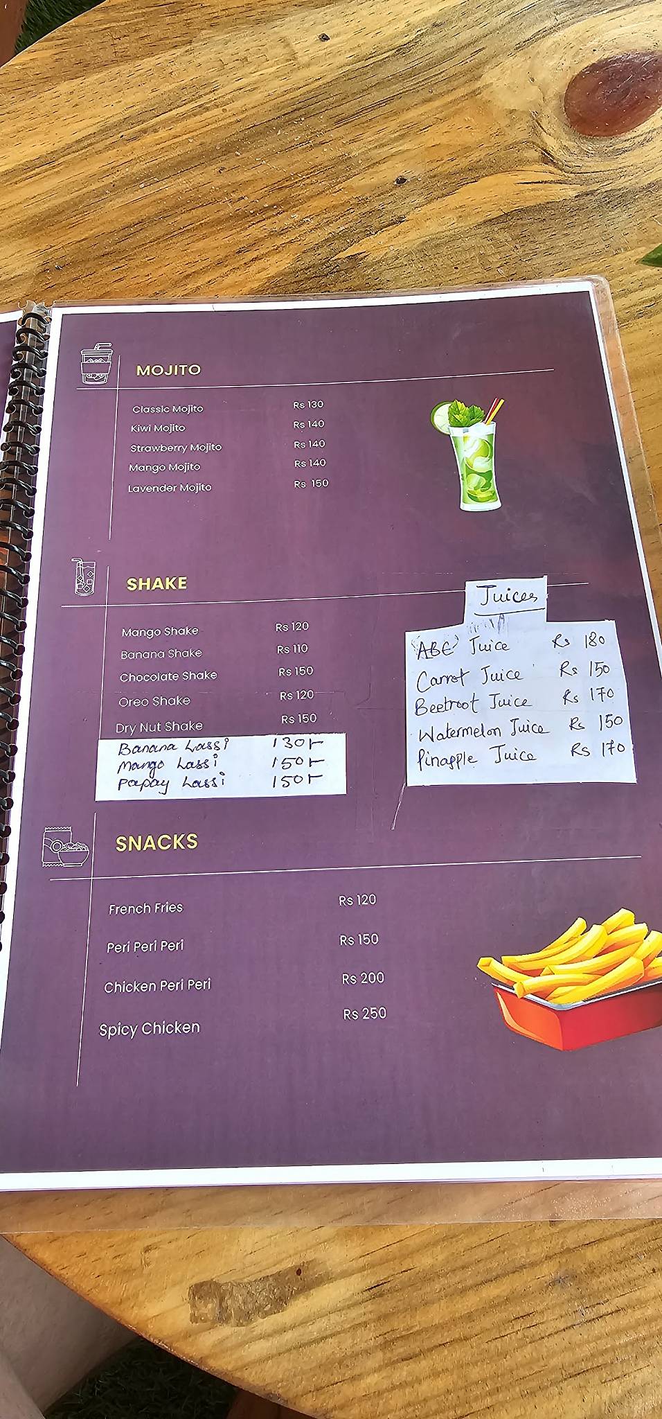 Menu at ARABICA CAFÉ AND BAKERY, Dharamshala
