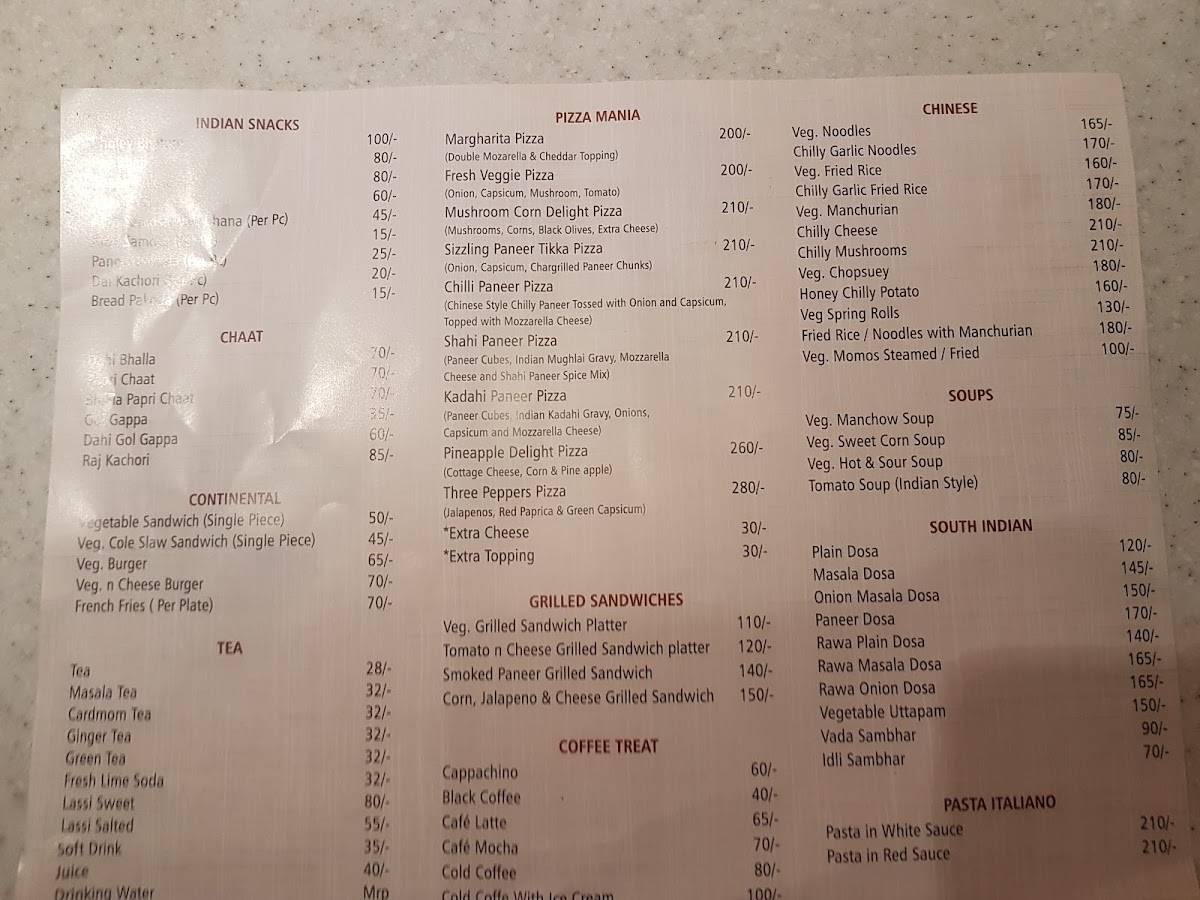 Menu at Diamond Best Bakery Sweets, Restaurant & Groceries, Shimla