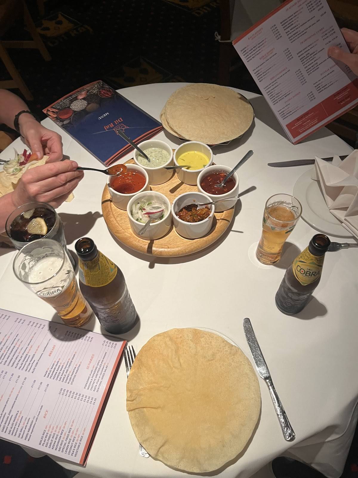 Menu at Dil Raj restaurant, Abingdon