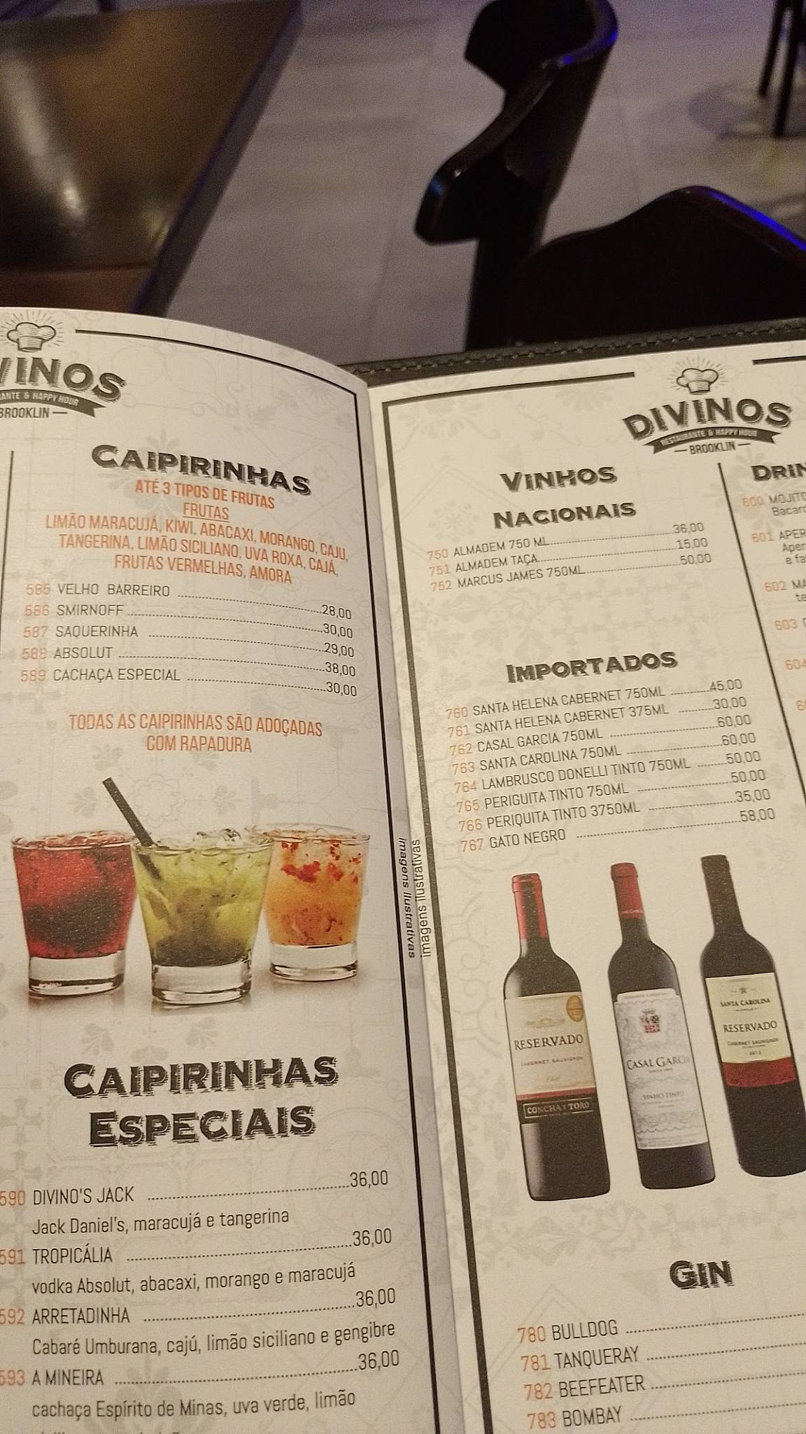 Menu em Divinos Brooklin restaurante, São Paulo