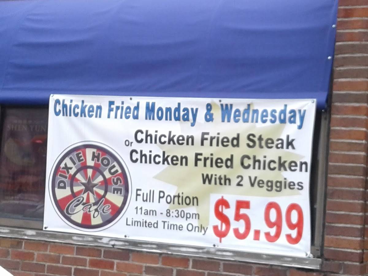 Menu at Dixie House Cafe Hulen, Fort Worth, S Hulen St
