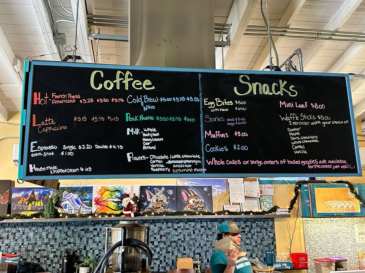 Menu at Doing Work Coffee Shop & Roaster restaurant, Key West