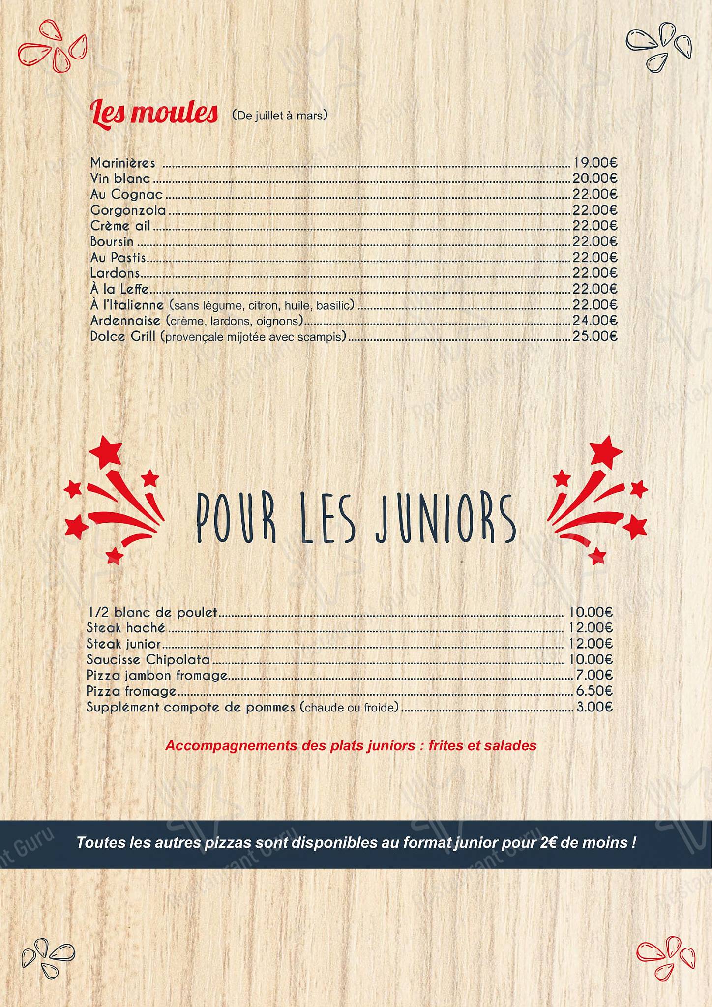 Menu au DOLCE GRILL FRAMERIES-MONS, Frameries
