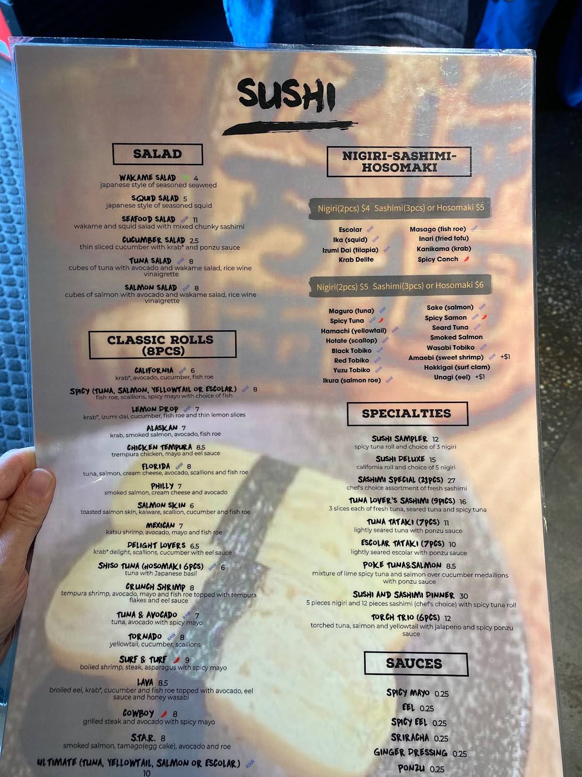 Menu at Domo Café restaurant, Fort Walton Beach, Hurlburt Rd
