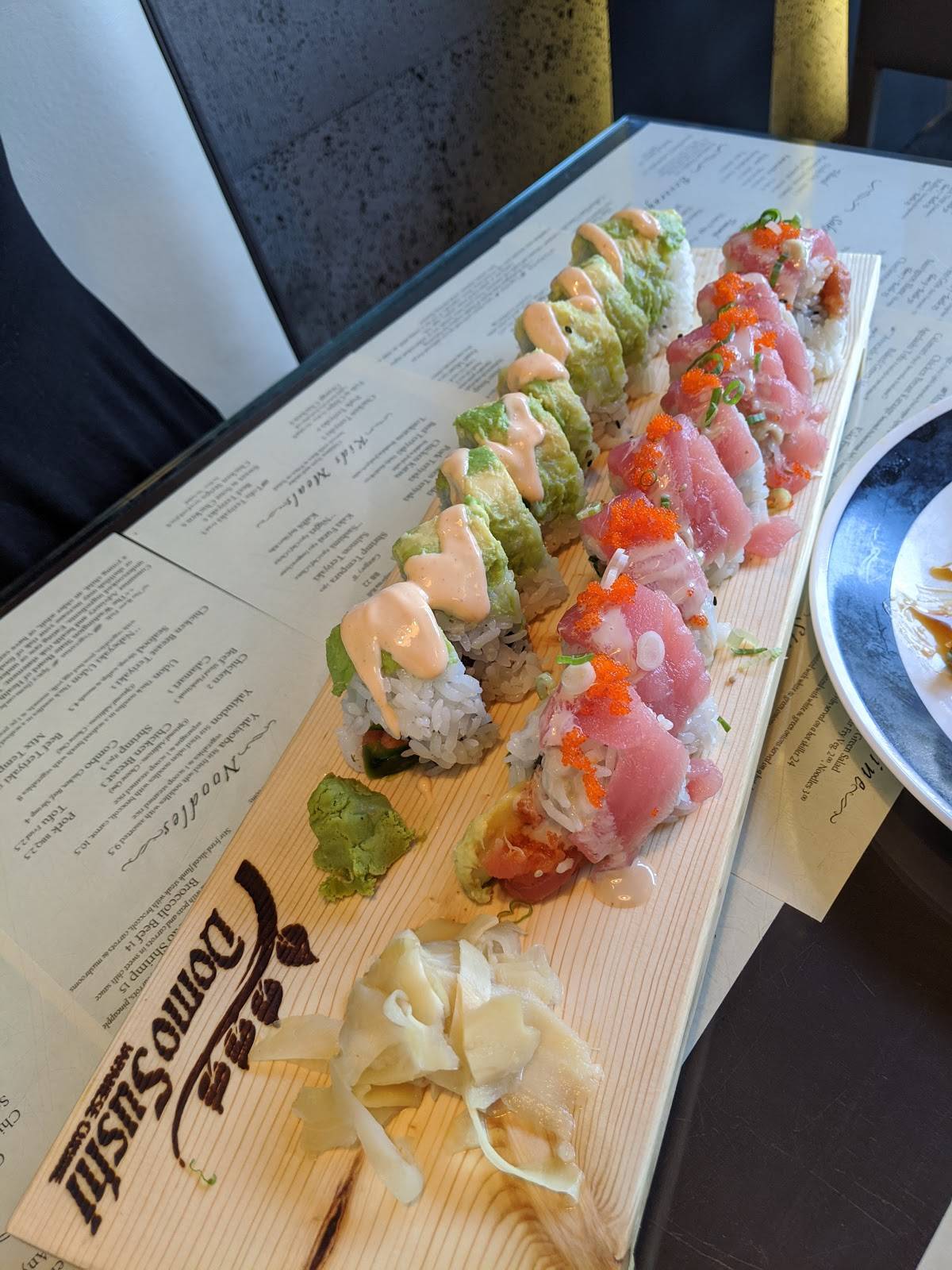 Menu at Domo Sushi Gig Harbor restaurant, Gig Harbor
