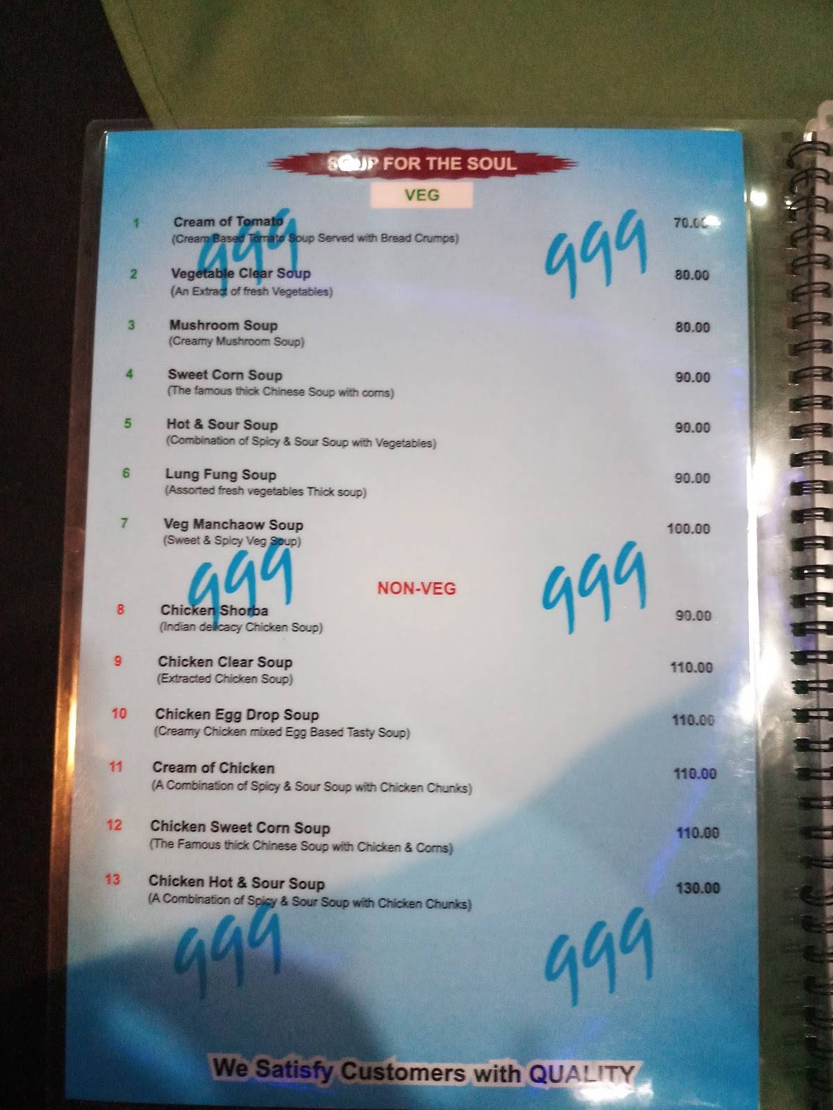 Menu at Doon Tripple Nine, Dehradun, +428