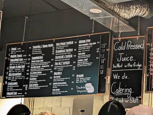 Menu at Double Picc Espresso… cafe, Muswellbrook
