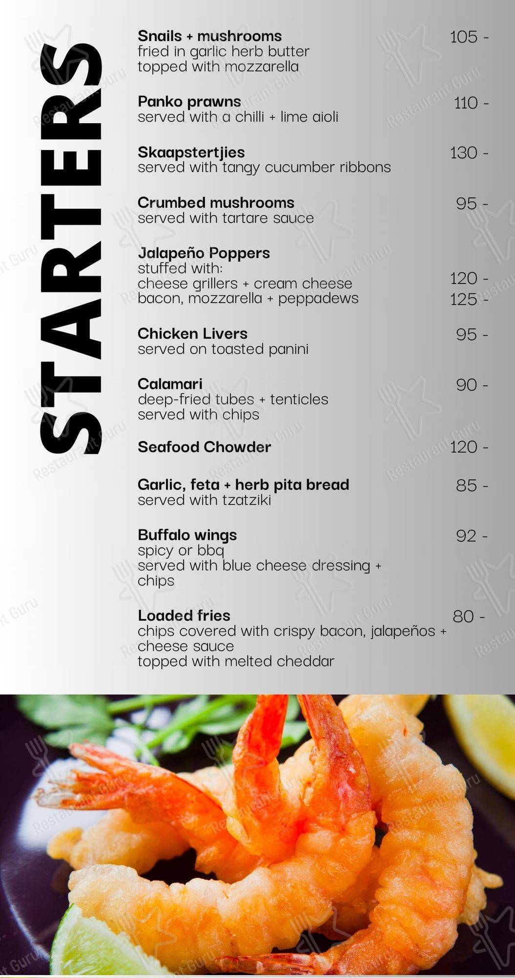 Menu at Monte Louis restaurant, Douglas