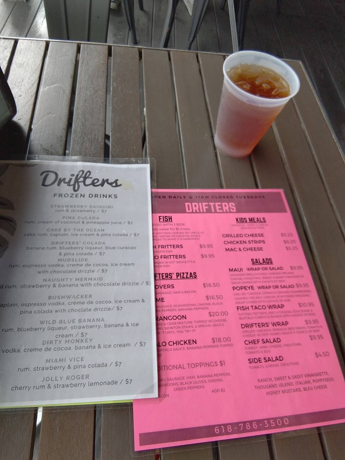 Menu at Drifters Bar and Grill, Grafton