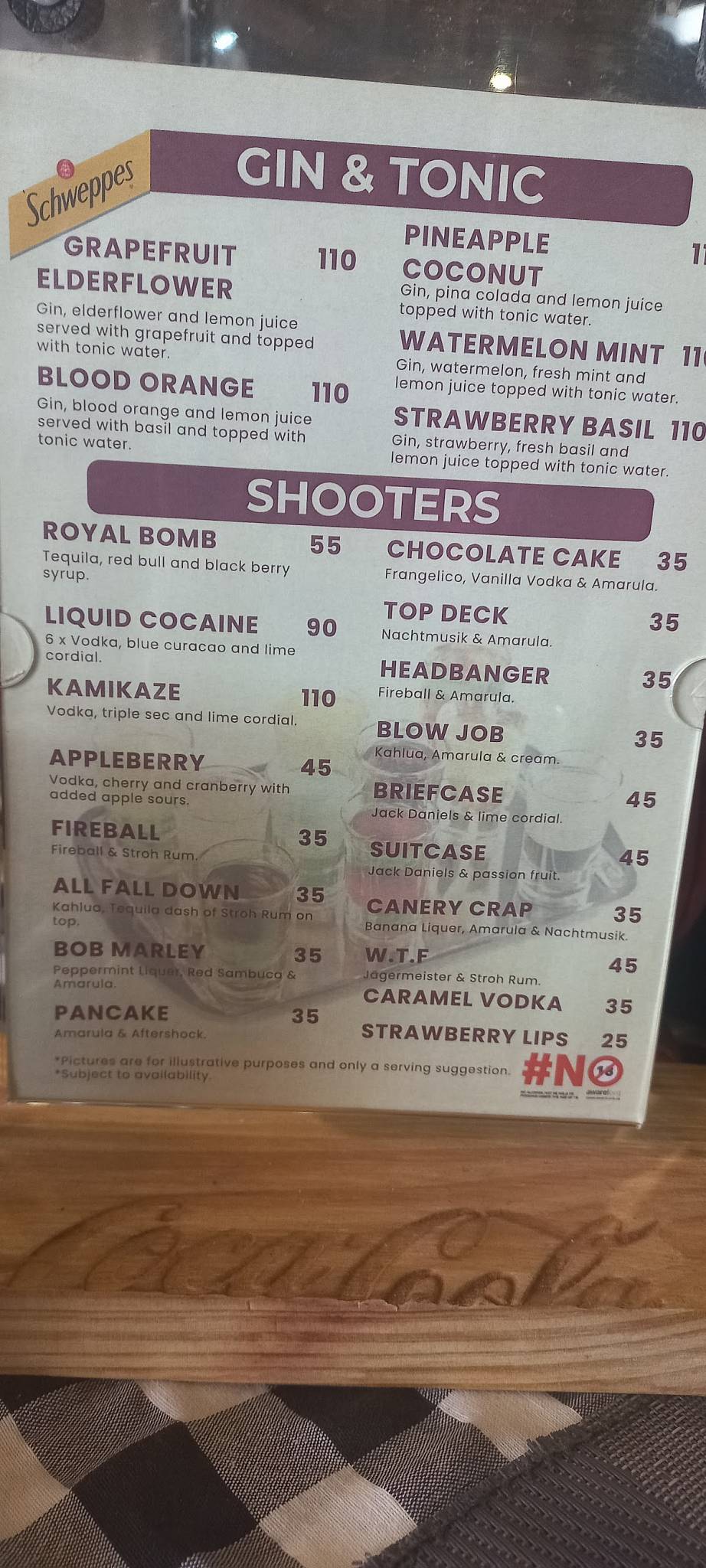 Menu at Mimmos Gateway restaurant, Umhlanga, G016