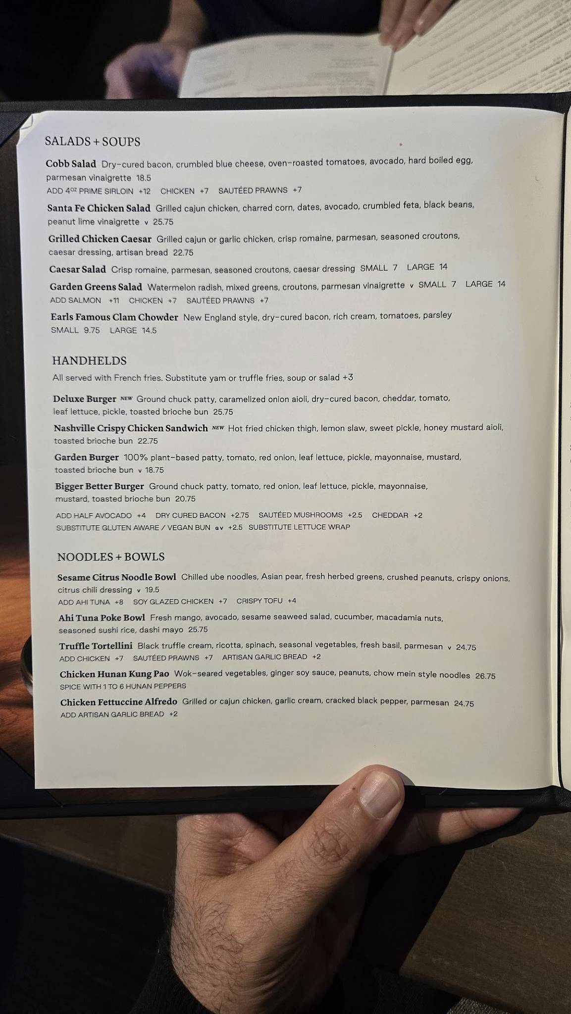 Menu at Earls Kitchen + Bar, Regina, 28 Ave