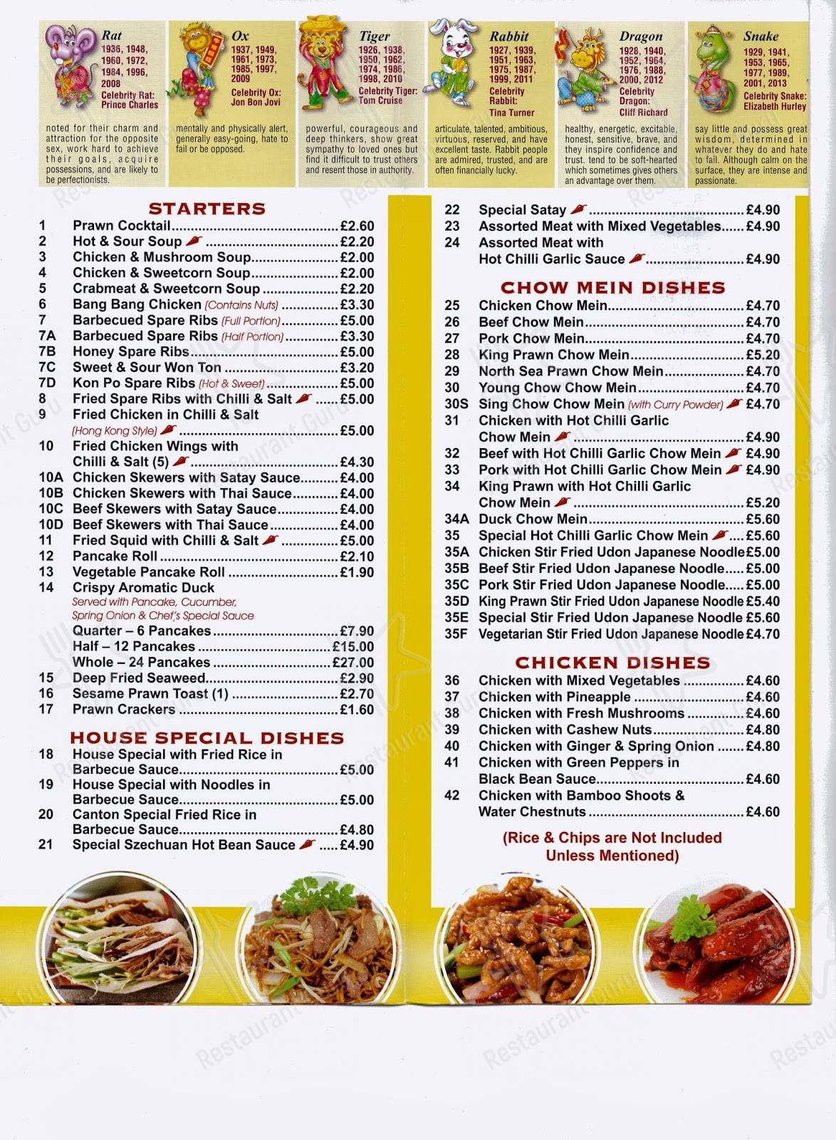 Menu at Eastern Dragon Chinese Takeaway restaurant, Bundaberg Central ...