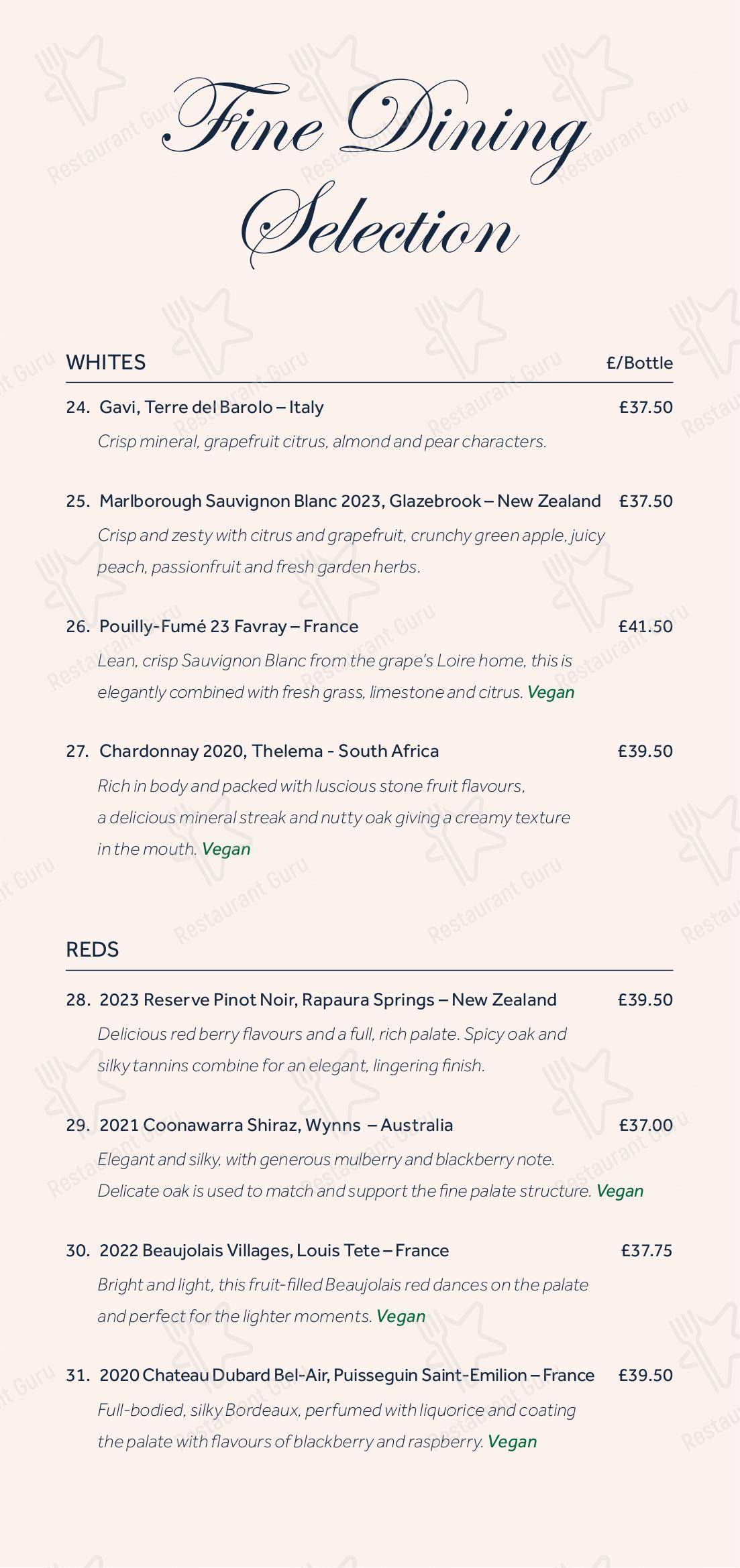Menu at Eat At The Square restaurant, Reading, University of Reading
