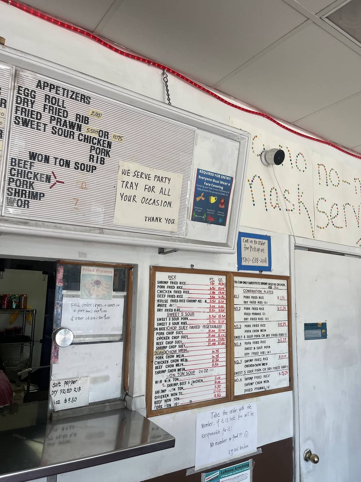Menu at Egg Roll Kitchen fast food, Oakland