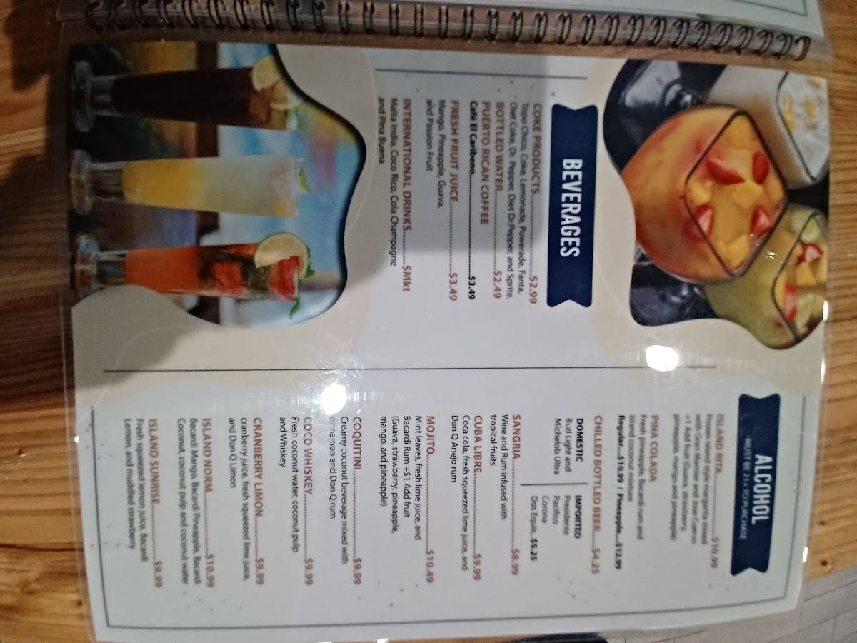 Menu at El Caribeño Puerto Rican Restaurant, Cypress, Fry Rd #100