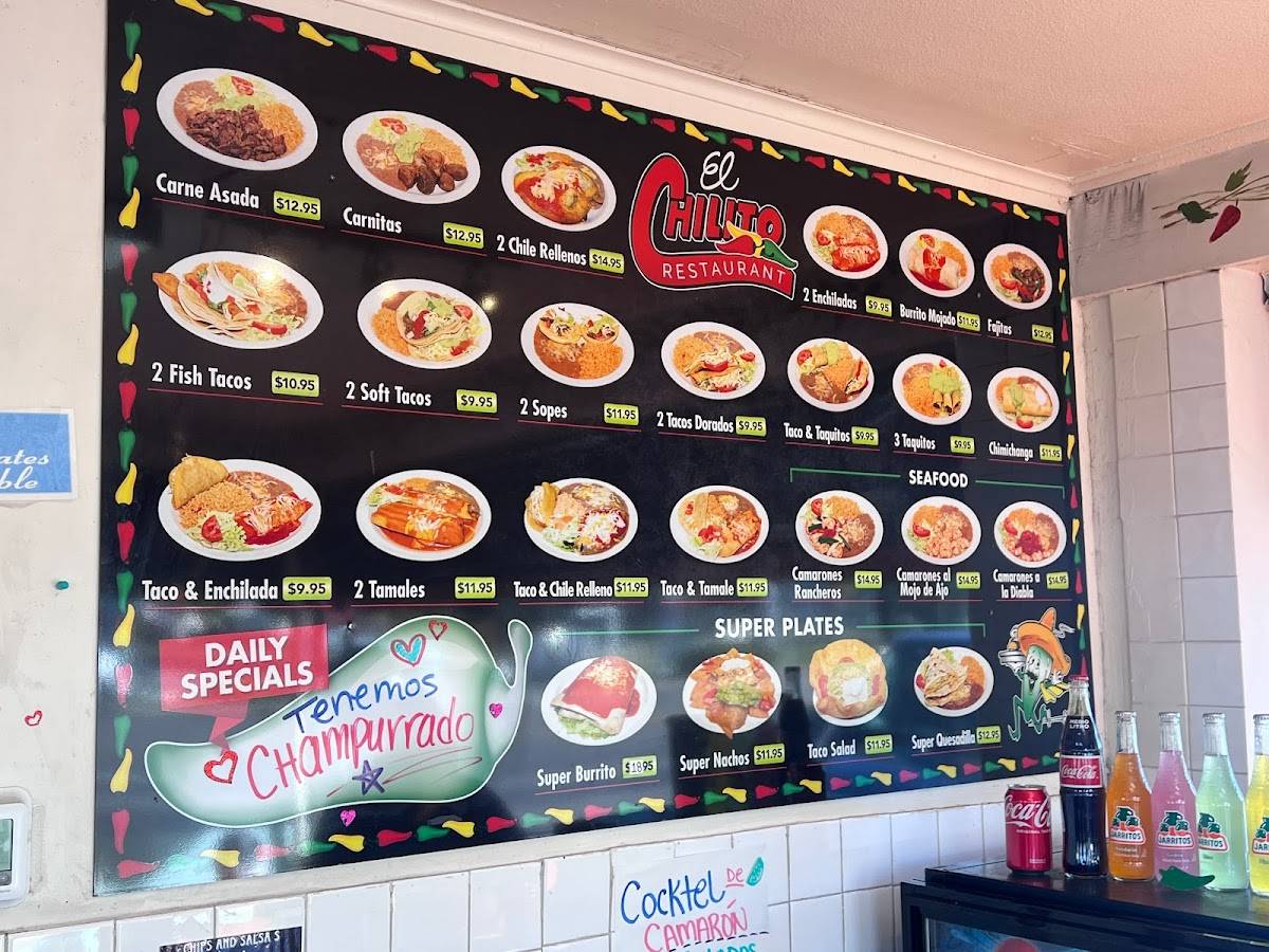 Menu at El Chilito restaurant, Canby, 403 SW 1st Ave