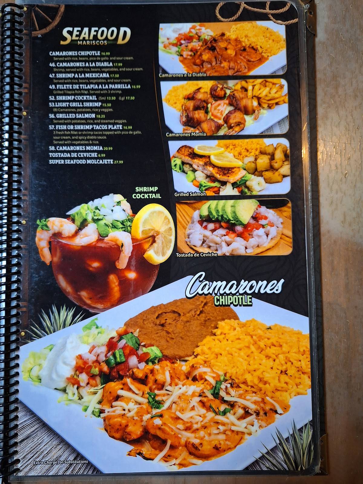 Menu at El Mexicano Grill restaurant, Waxahachie, 114 E Franklin St