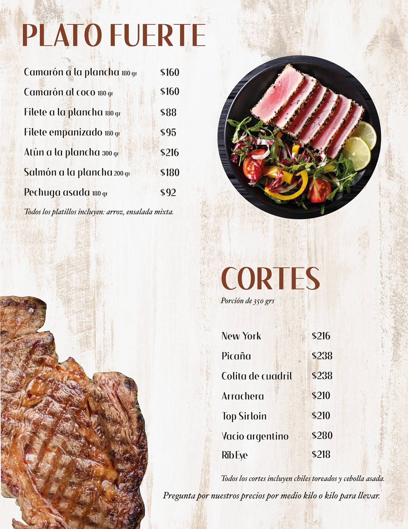 Menu at Kalamata Mediterráneo restaurant, Campeche