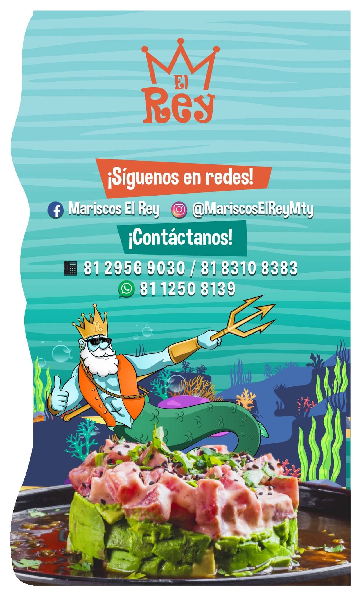 Carta del restaurante El Rey Coctelerias, Monterrey