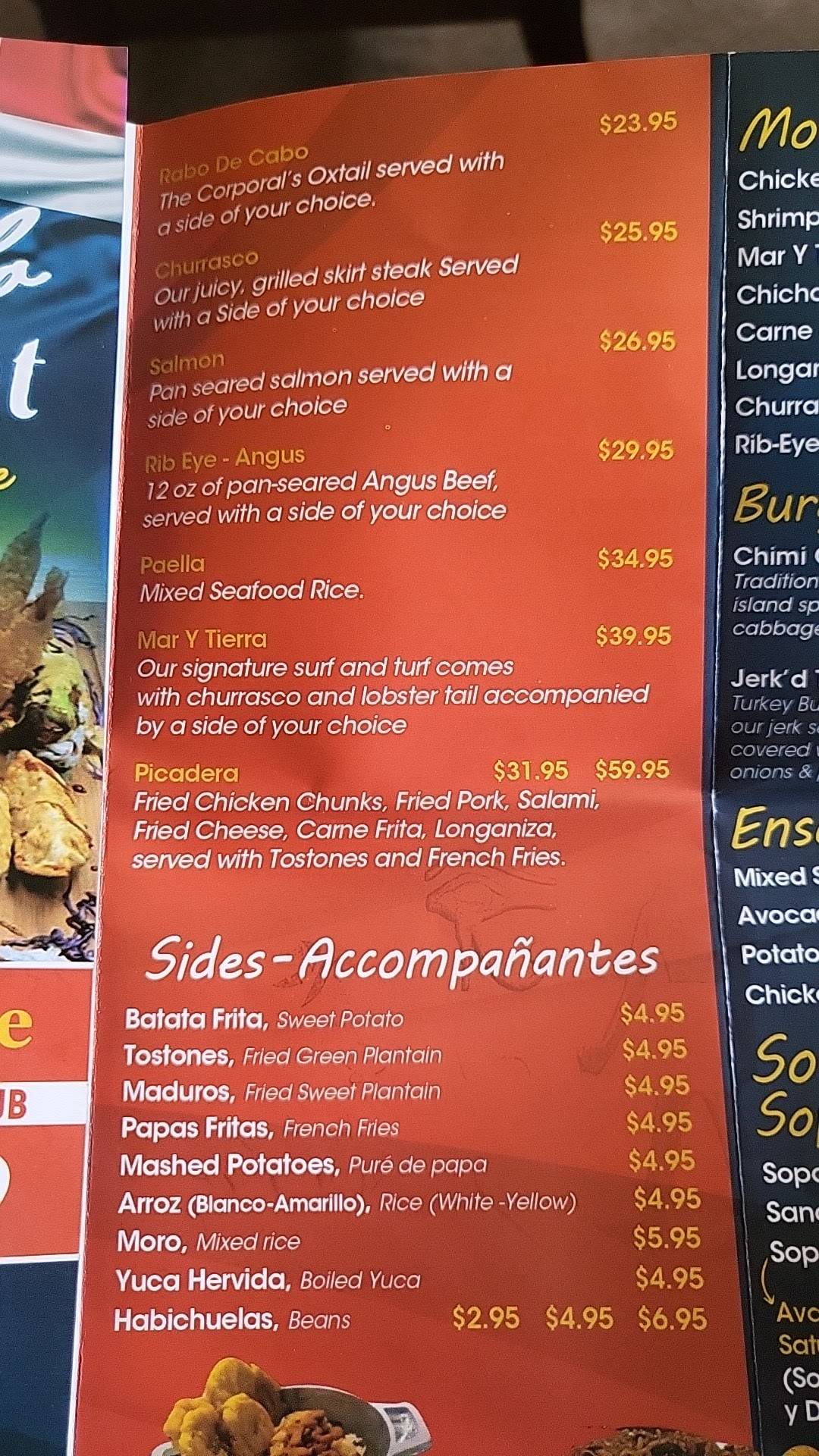 Menu at El Rio Nilo Restaurant, Hackensack