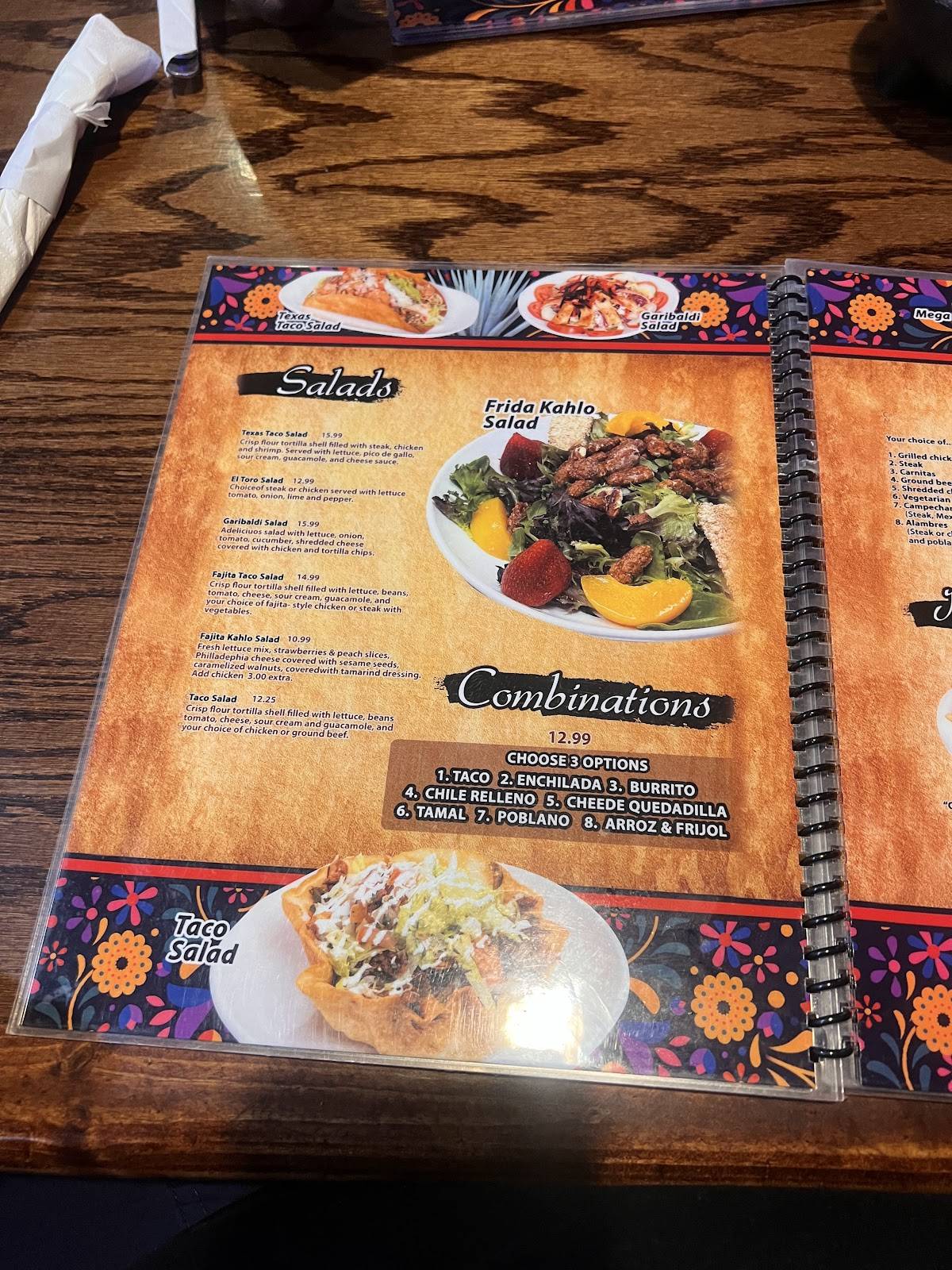 Menu at El Toro Bravo restaurant, Champaign, W Springfield Ave