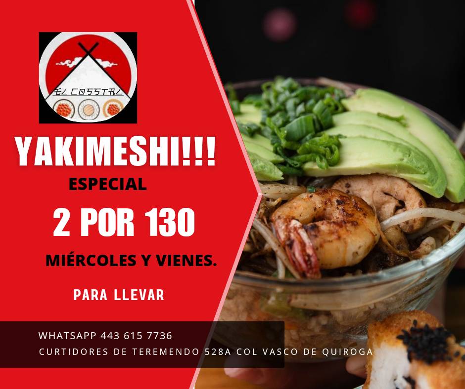 Carta del restaurante El coss-tal, Morelia