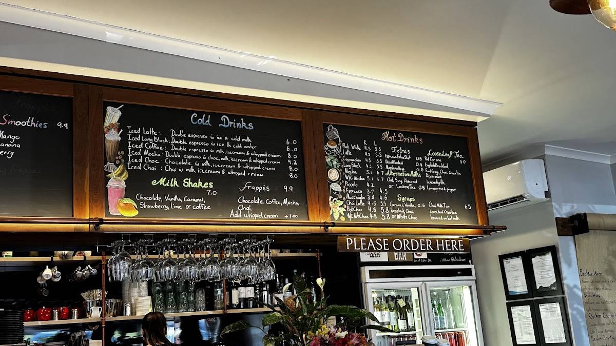 Menu at Elevation Cafe, Tamborine Mountain
