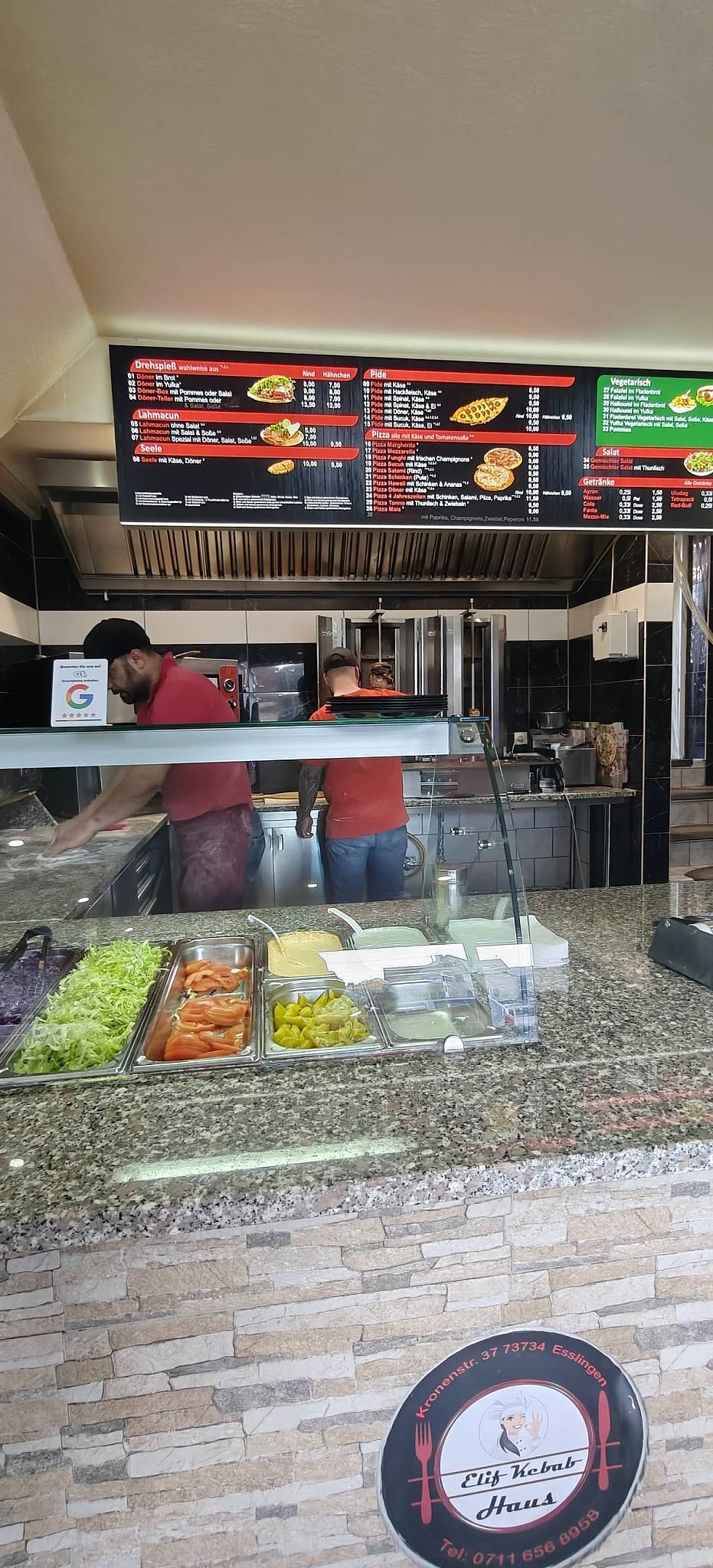 Speisekarte von Elif Kebab Haus restaurant, Esslingen am Neckar