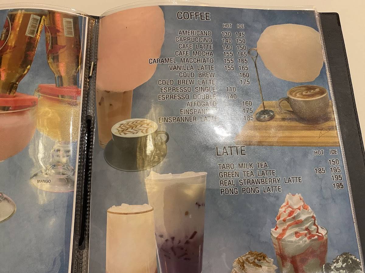 Menu at Elim Central cafe, Cebu City