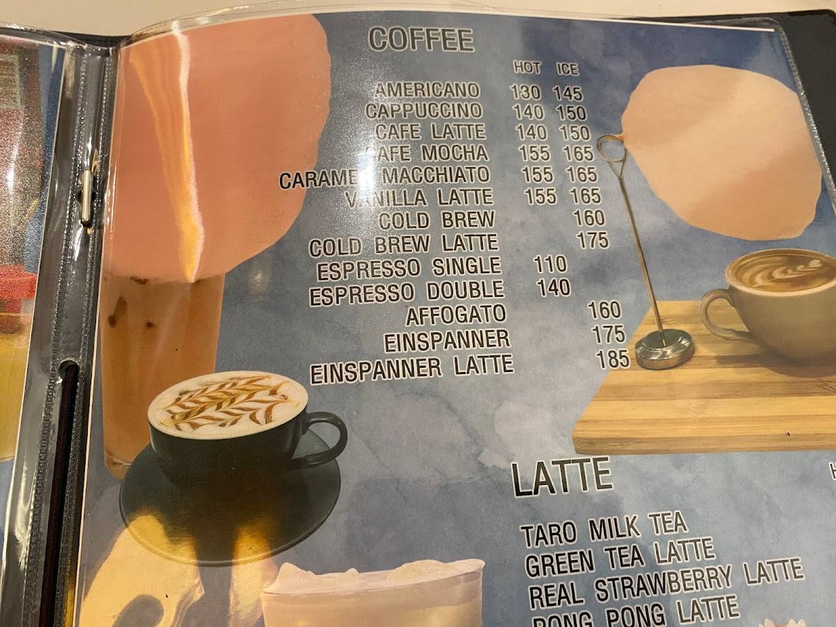 Menu at Elim Central cafe, Cebu City