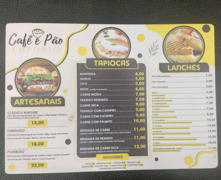 Menu em Empório Café e Pão, Porto Velho