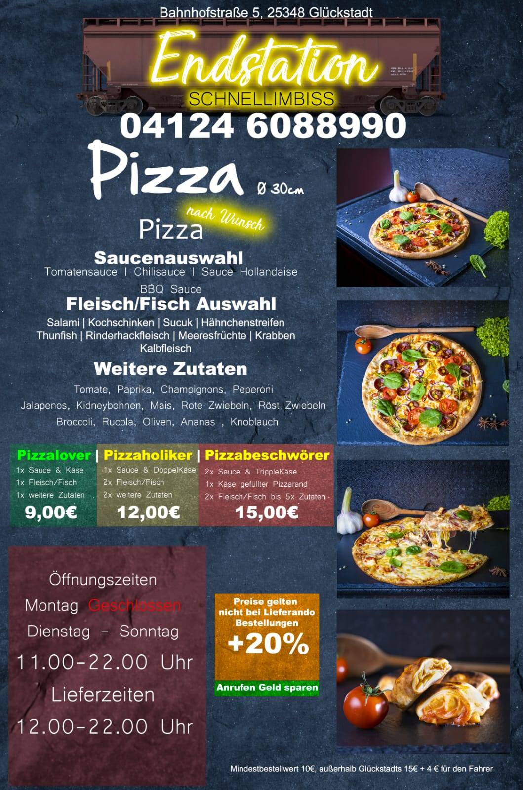 Menu at Endstation Schnellimbiss Glückstadt restaurant, Glückstadt
