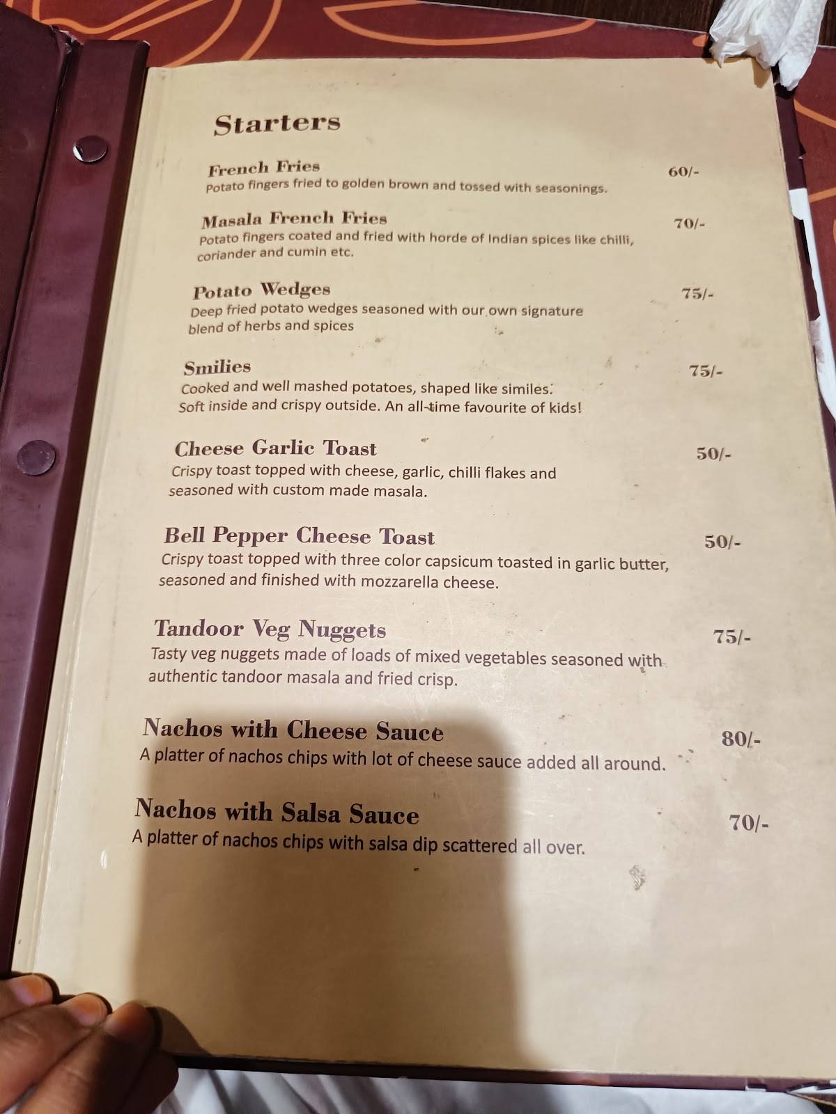 Menu at Eshanya Rooftop Cafe - Jayanagar 4th Block, Bengaluru, 16