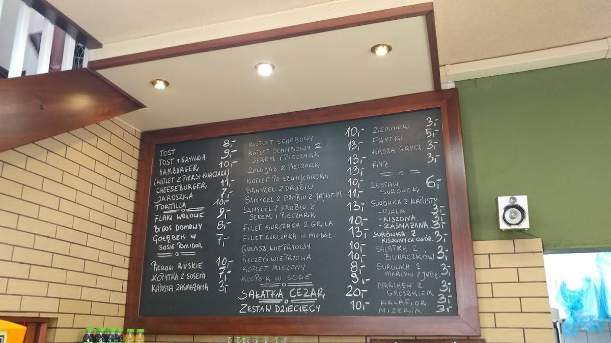 Menu at Expresso. Bar, Żary