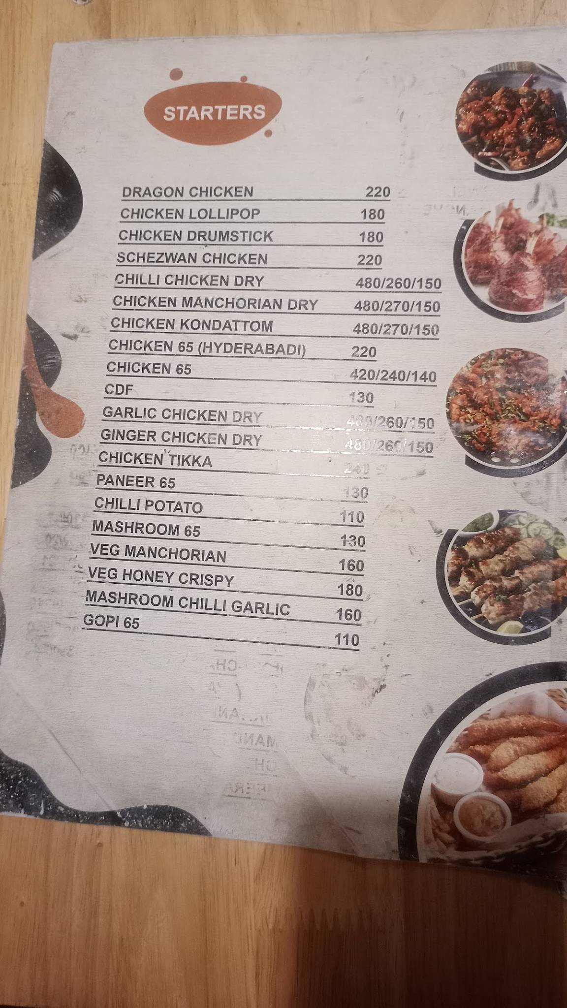 Menu at FOODIES RESTAURANT, Kattangal