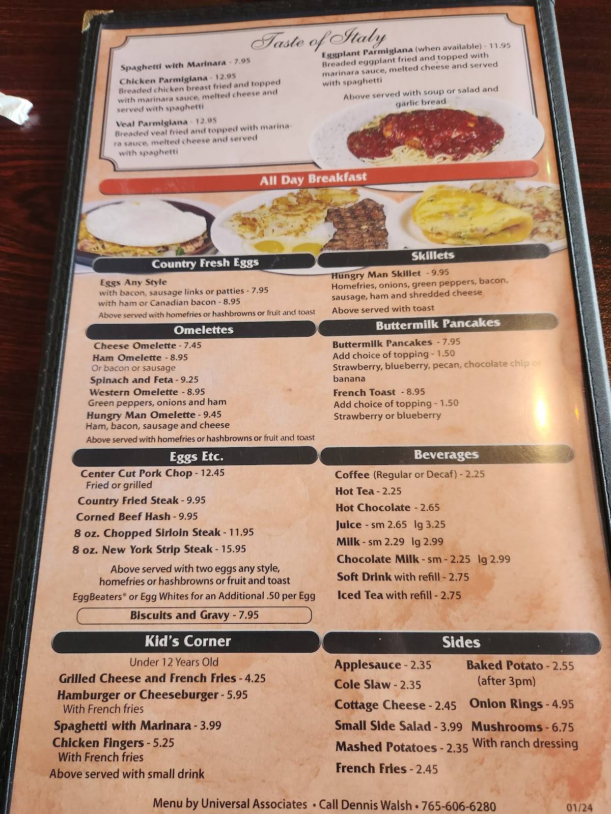 Menu at Falcon Family Restaurant, Bowling Green, S Main St