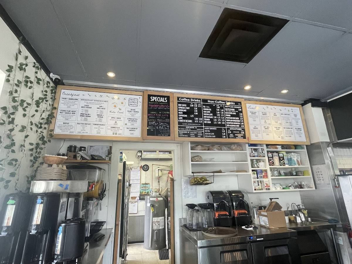 Menu at Fancy Pants Cafe, Bridgewater