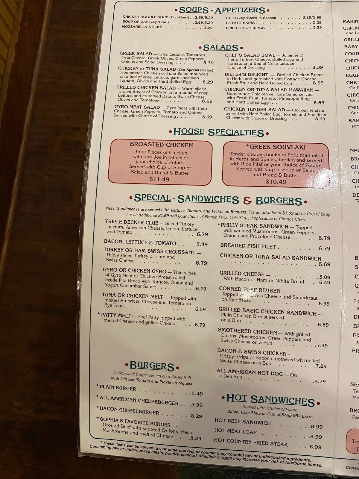 Menu at Farmer Boy Restaurant, Akron, Canton Rd