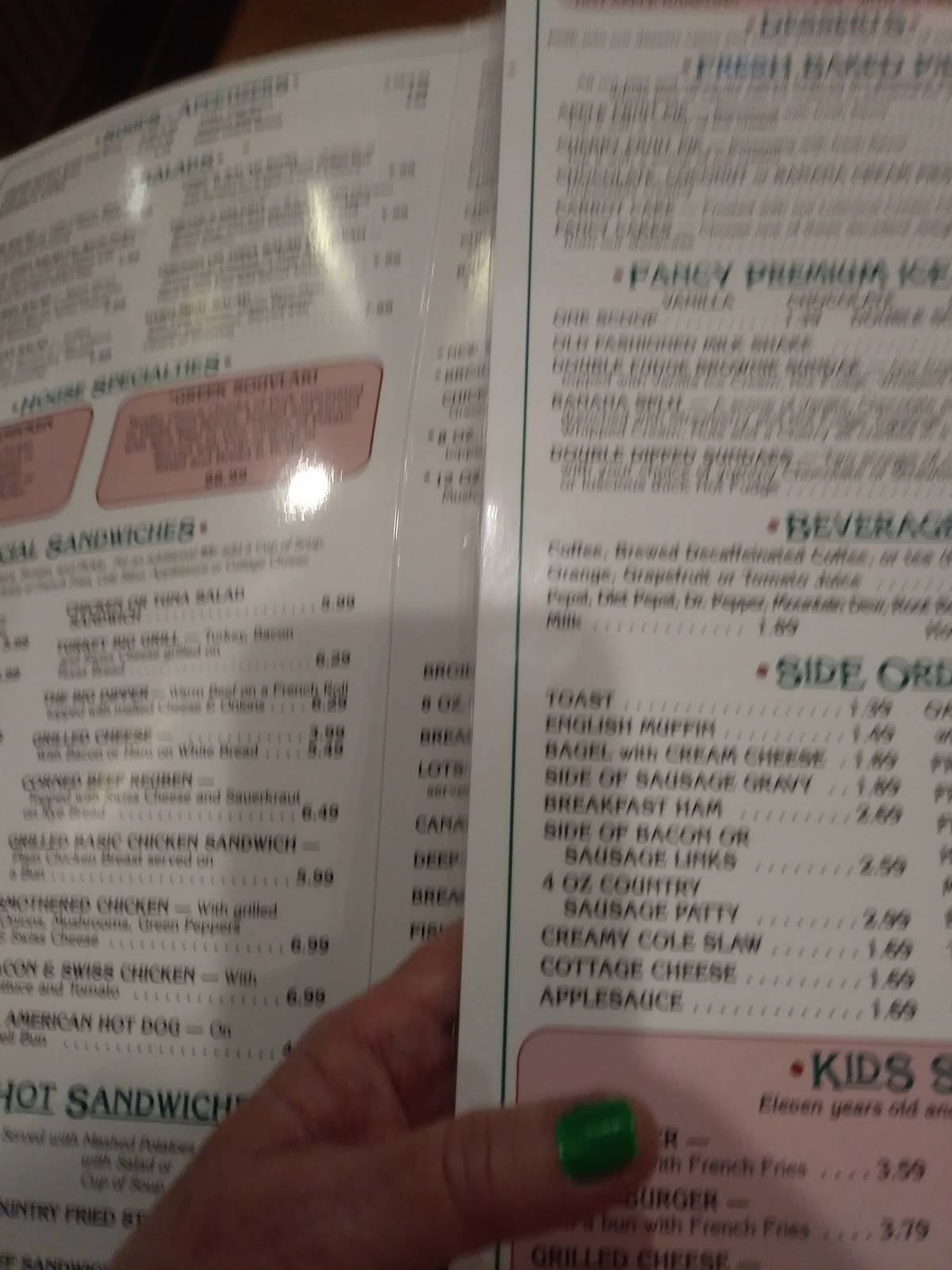 Menu at Farmer Boy Restaurant, Akron, Canton Rd