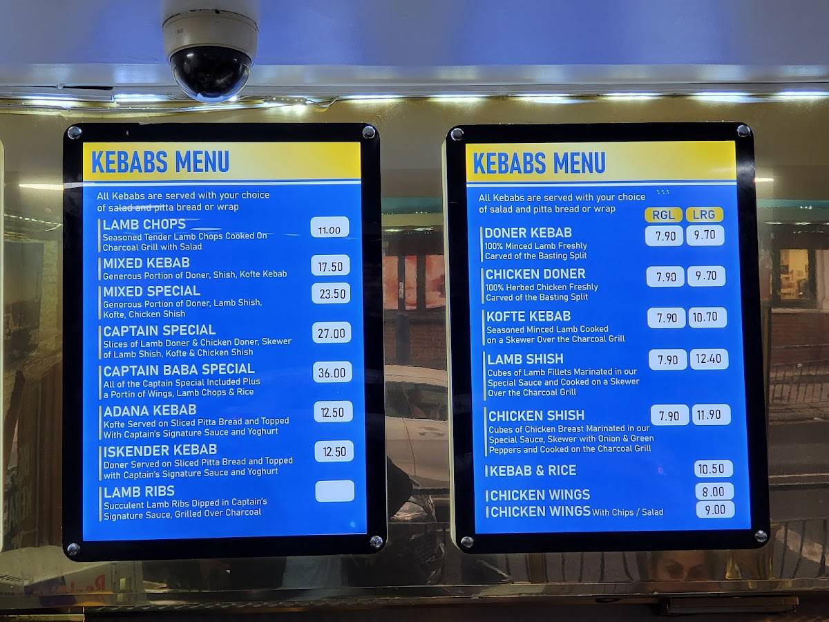 Menu at Best Kebab Ye fast food, Welling