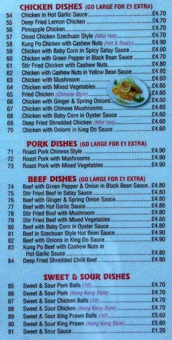 Menu at Heavenly Cuisine fast food, South Croydon, 25 Croham Rd