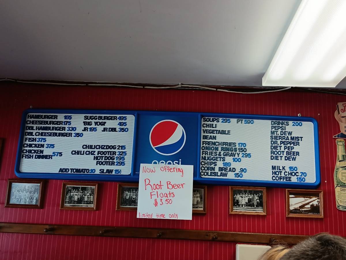 Menu at Hickie's Hamburger Inn fast food, New Boston